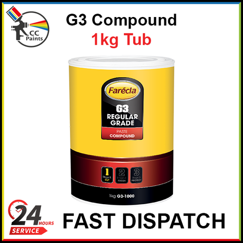 Farecla G3 Rubbing Compound Regular Grade 1kg Tub Cutting Paste Car ...