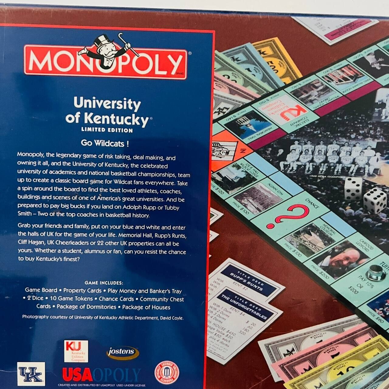 Vintage Monopoly University of Kentucky Limited Edition NCAA Board Game ...