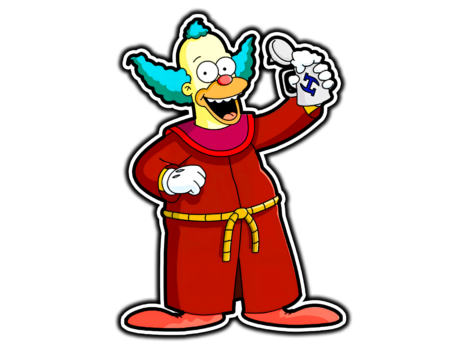 #2088 Number 36 Krusty Waterproof Vinyl Sticker Decal Die-Cut | eBay.de