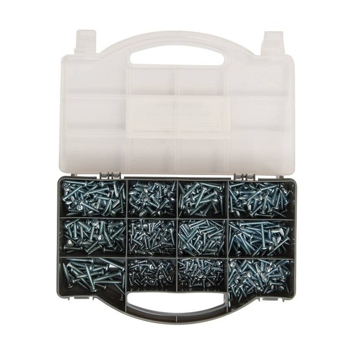 750Pce Assorted BZP Pozi Pan Self Tappers Screw Box Tap Screw DIY ...