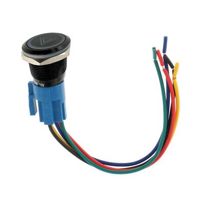 Car Emergency Light Switch Button 19mm Hazard Warning Flash Light ...