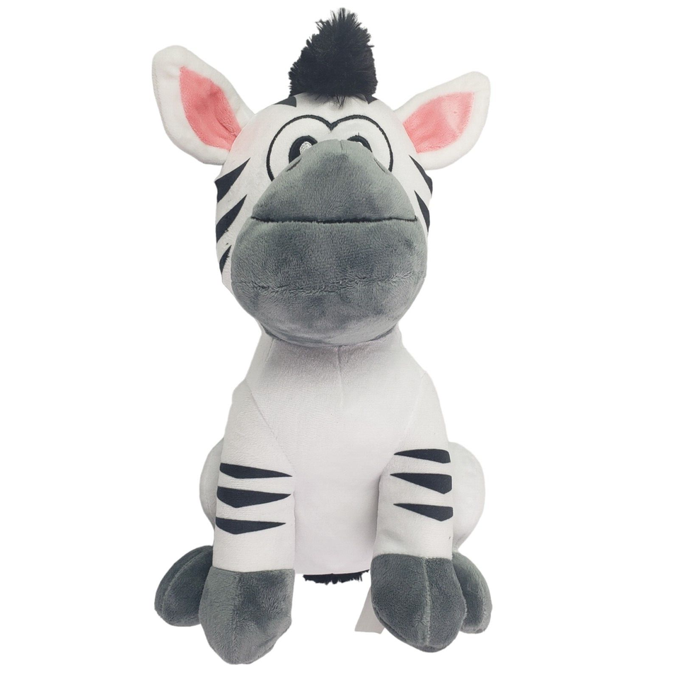 Baby Zebra Plush Animal Black & White Soft Safari Toy 14In X 8in | eBay