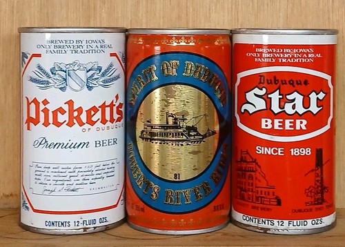 Pickett's Beer Can Set, STAR,Spirit Of Dubuque, Iowa | eBay