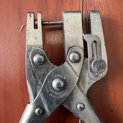 Vintage Sargent & Co. New Haven Connecticut Parallel Jaw Punch Pliers ...