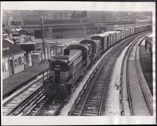 New York Central Alco RS3 diesel locomotive #8277 8x10" photo Marble ...