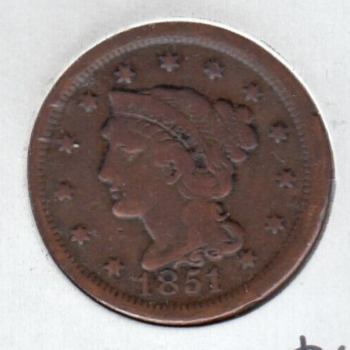 1851 United States Large Cent Coin C10 | eBay