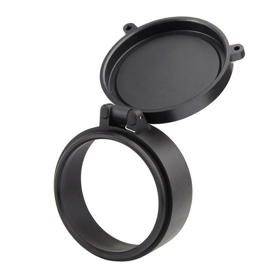 2 Rifle Scope Objective Lense Lid Quick Spring Protection Lens Cover ...