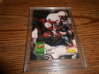 Eric Ravotti Pittsburgh Steelers Rookie AUTO Signature Rookie Card Penn ...