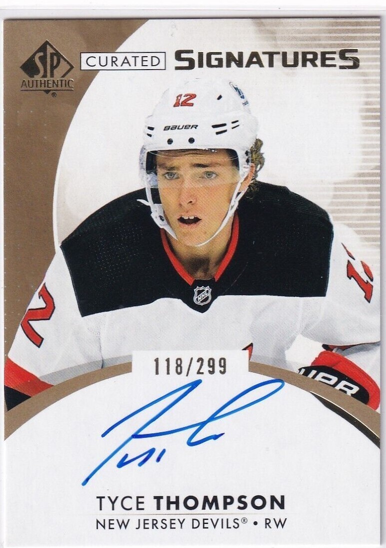 2023-24 Sp Authentic - Curated Signatures Tyce Thompson #SPC-TH /299 ...