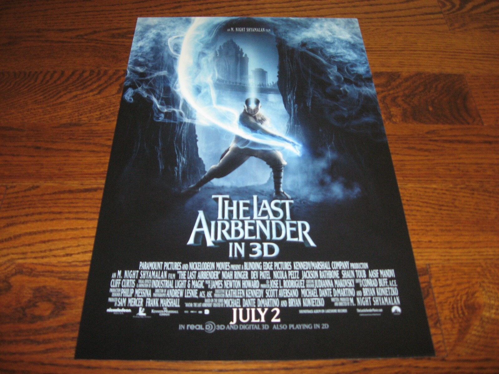 THE LAST AIRBENDER Original 11" x 17" Movie Poster 2010 M. Night ...