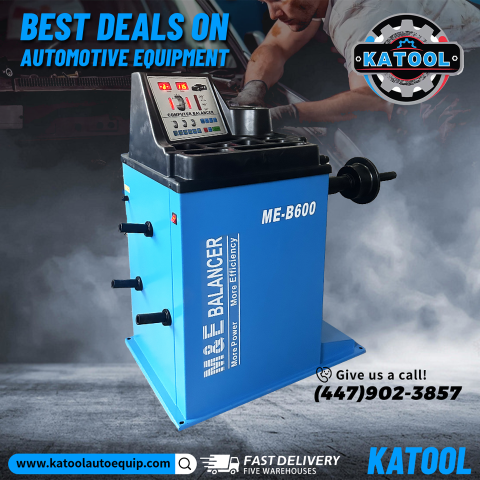 KATOOL 2.0 HP Tire Changer Machine 24 Inch and Wheel Balancer Garage ...