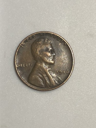 Rare 1946 No Mint Marker Wheat Penny L on the RIM Error Copper Coin ...