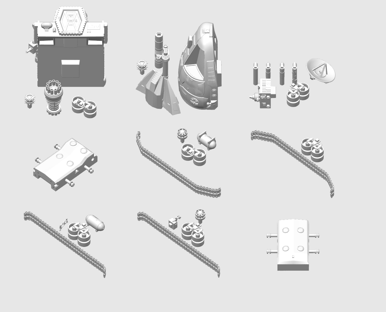 Laser Tank inspired by Space 1999 TV series 3D Printed Gerry Anderson ...
