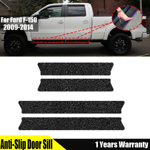 For Ford F-150 2009-2014 Crew Cab Door Sill Scuff Plate Protectors 4pc ...