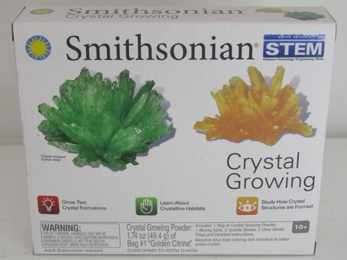 Smithsonian Crystal Growing Earth Science STEM Grow Two Crystal ...