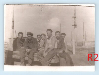 Early USSR Photo - old photos left behind. Found Photo BW shertless ...
