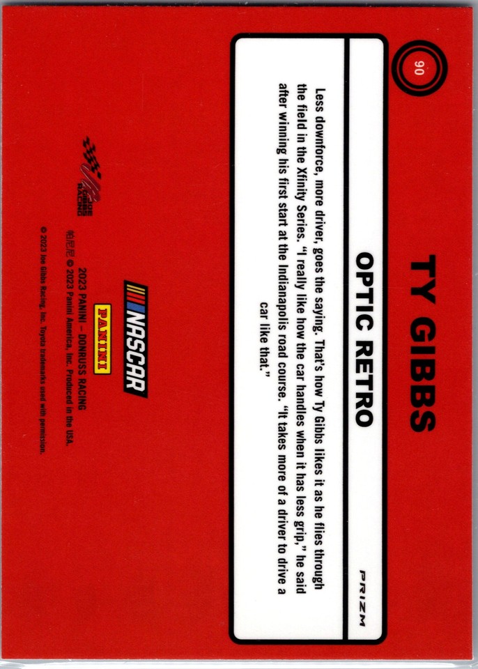 2023 Donruss #90 Ty Gibbs Optic Holo | eBay