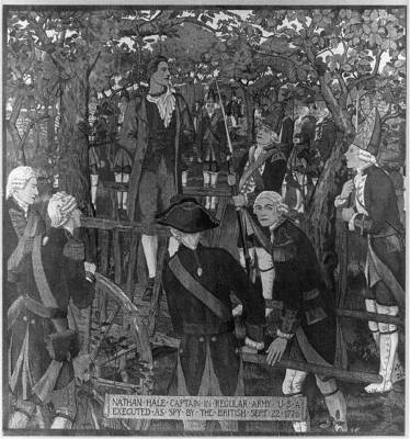 Photo:Nathan Hale,1755-1826,his execution by British,1776 | eBay