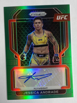 2022 Panini Prizm UFC Green Jessica Andrade Auto #SG-JAD | eBay