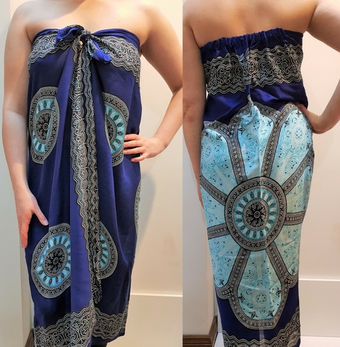 Mumu Sarong Mandala Batik Tube Dress Bali Boho Hippy Beach Sz S M L XL ...