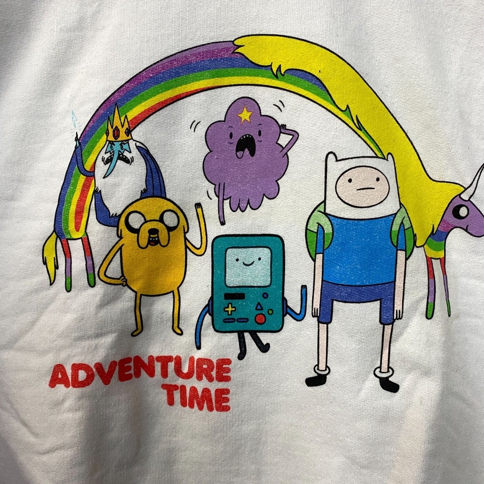 Adventure Time Cartoon Network Crewneck Sweater size Medium | eBay