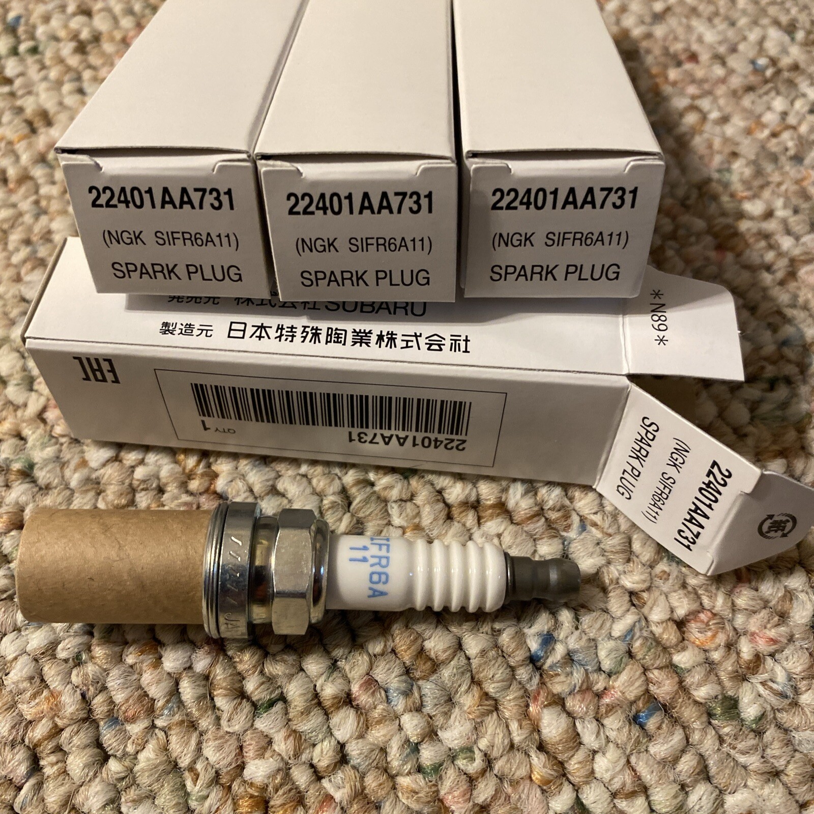 Subaru 22401AA730 Genuine OEM Factory Original Spark Plug for sale ...