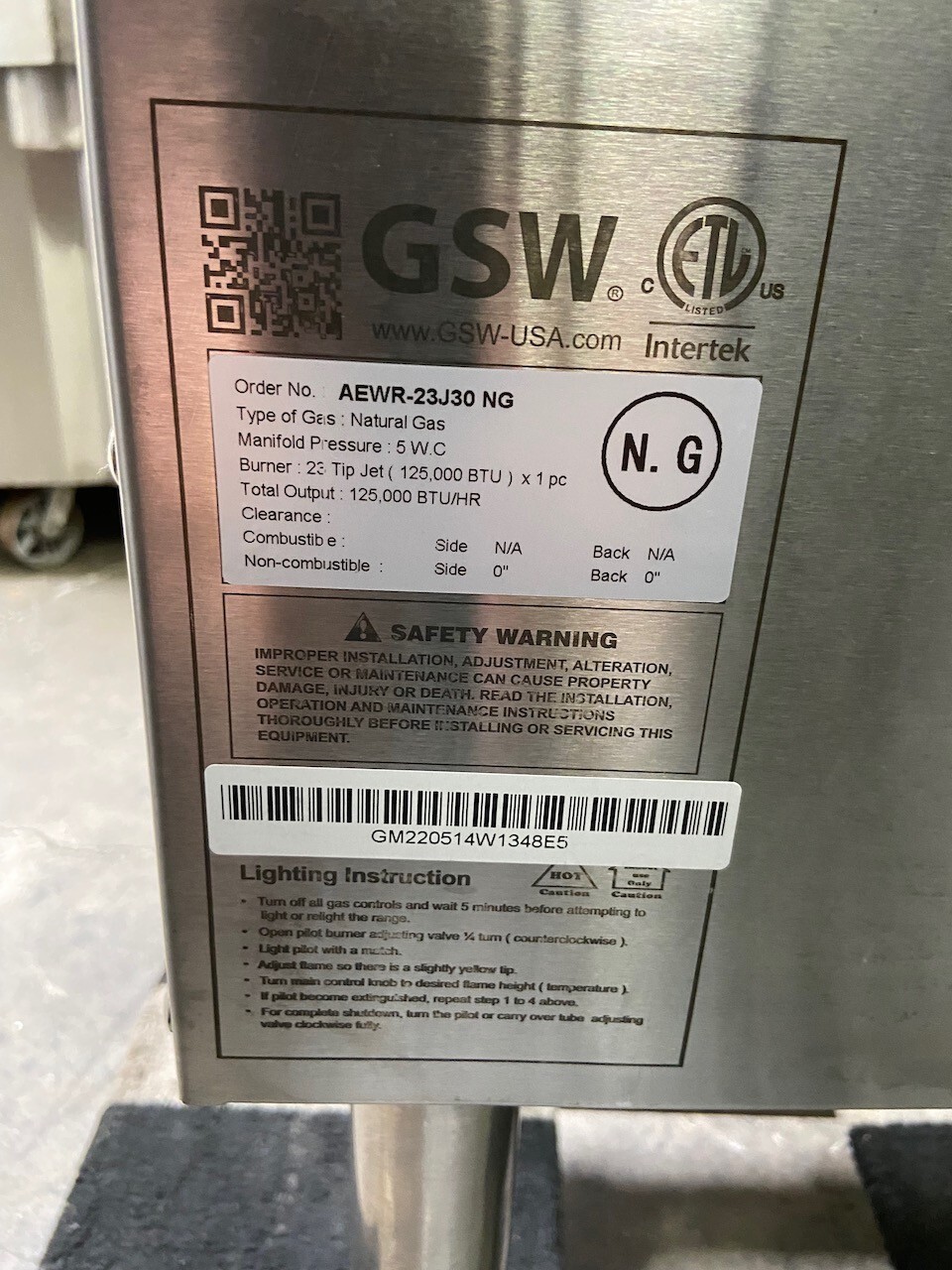 NEW Chinese Wok Range Stove High BTU GSW AEWR-23J30-NG Turbo Jet Tip #8213 | eBay