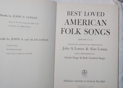 Best Loved American Folk Songs - 1947 - A Sampling of America's Folk ...