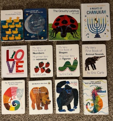Lot of 12 Eric Carle Picture/Board Books for Children Babies Toddler ...