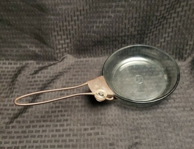 Pyrex Flameware 6.5 6 1/2" Pan Glass With Metal Handle | eBay