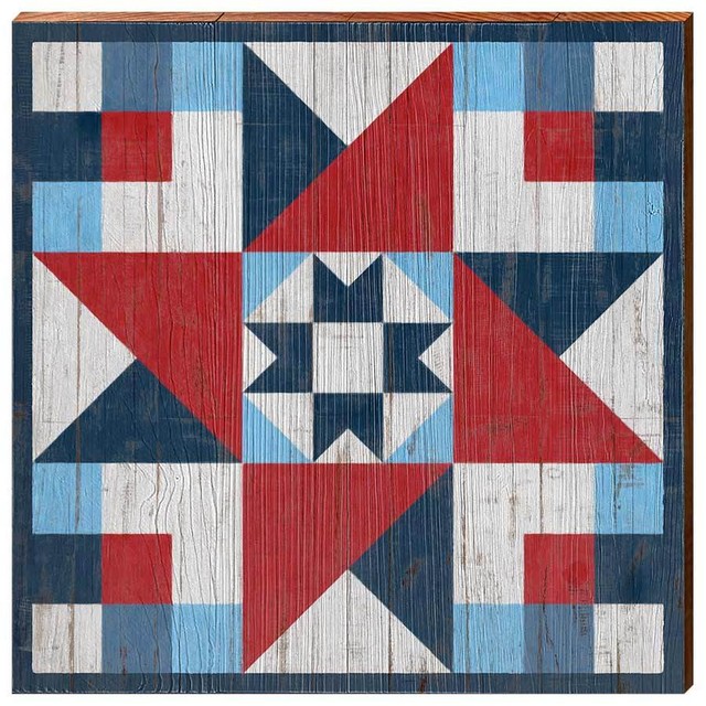 Large Barn Quilt Sign On Real Wood Farmhouse Decor QUI5-30" x 30" | eBay