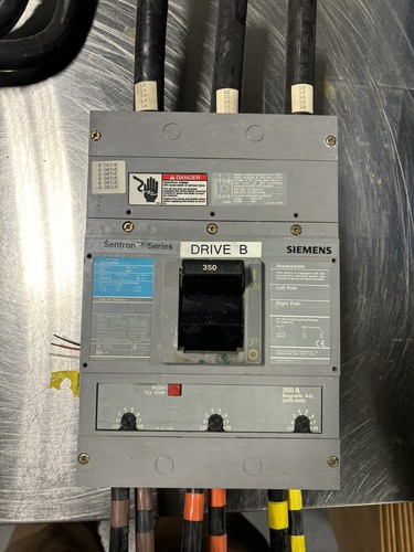 SIEMENS JXD63B350 350 AMP Sentron Series Circuit Breaker 600V 3 Pole ...