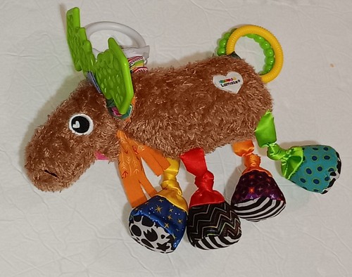 Lamaze Mortimer Moose Teething Crinkly Hanging Sensory Baby Crib Toy ...