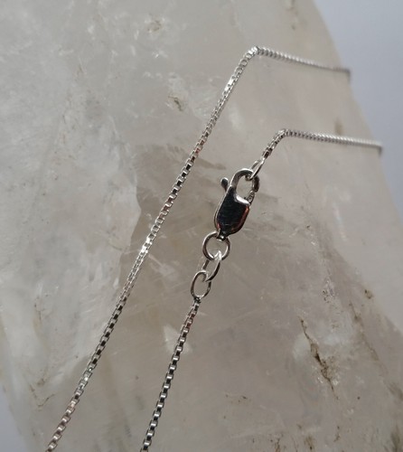 Italian Made Solid 925 Sterling Silver High Quality 1mm Box Chain 40 ...