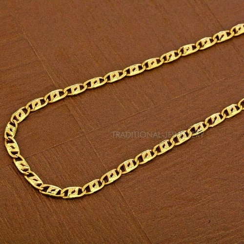 Exclusive 22kt yellow gold Navabi chain necklace royal hallmarked ...