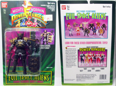 MIGHTY MORPHIN POWER RANGERS EVIL SPACE ALIEN KNASTY KNIGHT ACTION ...