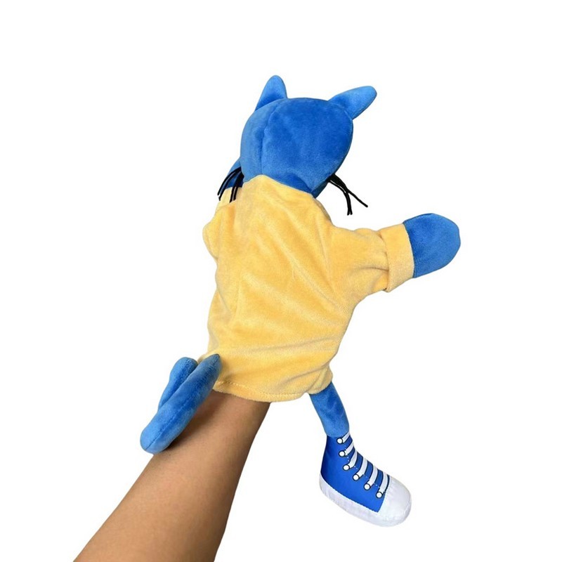 Pete the Cat Hand Puppet Plush Toy Cute Blue Cat Character For Kid ...