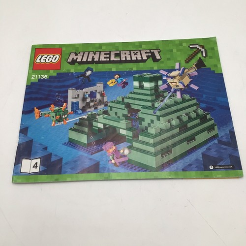 Booklet Lego Minecraft 21136 Building Instructions Manual Guide Book ...