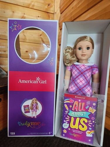 American Girl Truly Me 18-inch Doll #125 with Curly Blonde Hair Brown ...