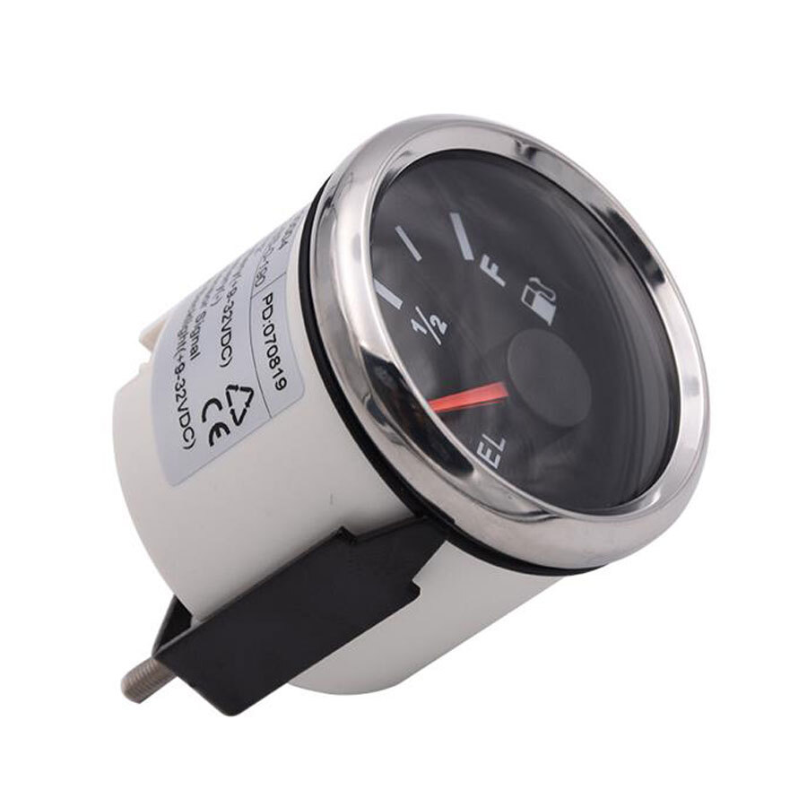 52MM 73-10 ohms Black Fuel Level Gauge for Car Truck Marine UTV 12/24V ...