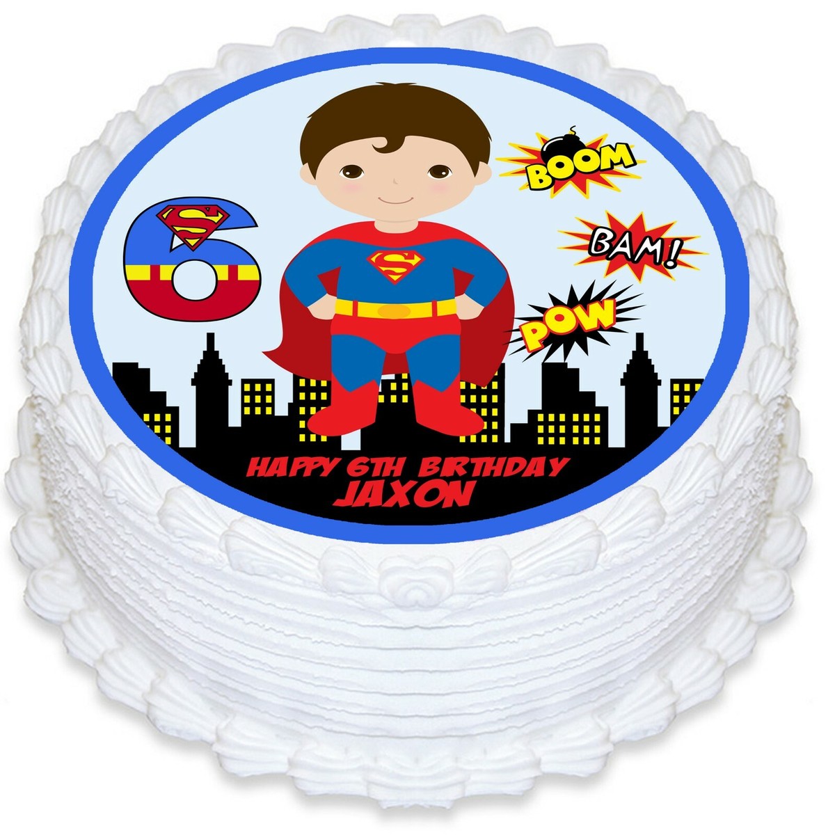 Superman Cake Decorations Edible