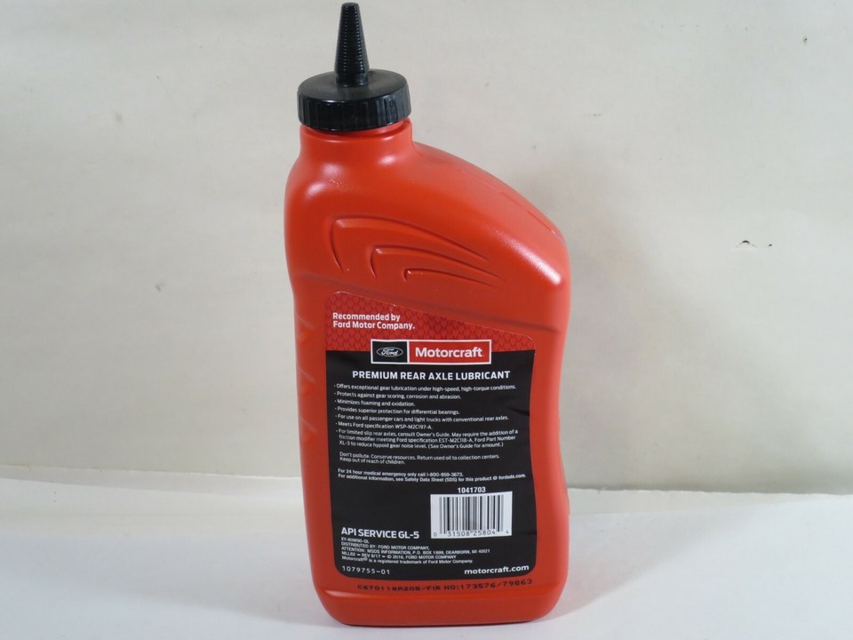 Motorcraft Ford Fluid XY-80W90-QL SAE 80W-90 Premium Rear Axle ...