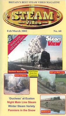 Steam Video 60 - Feb/March 2002 - PAL VHS Videotape with Digital Backup ...