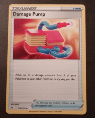 Pokemon Lost Origin Damage Pump Uncommon Trainer Card 156/196 NM | eBay