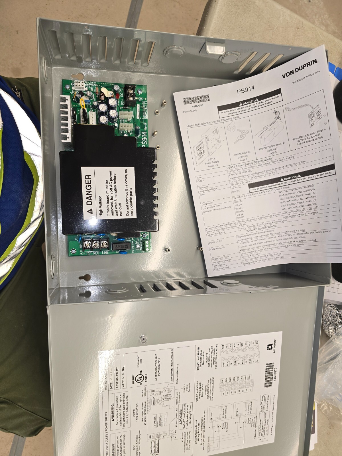 Von Duprin PS914-2RS 4 Amp High In Rush Power Supply for sale online | eBay