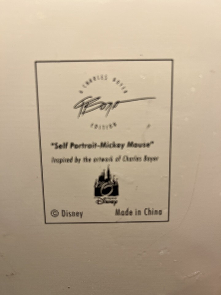 Very Rare Walt Disney ‘Self portrait-Mickey Mouse’ , Charles Boyer | eBay