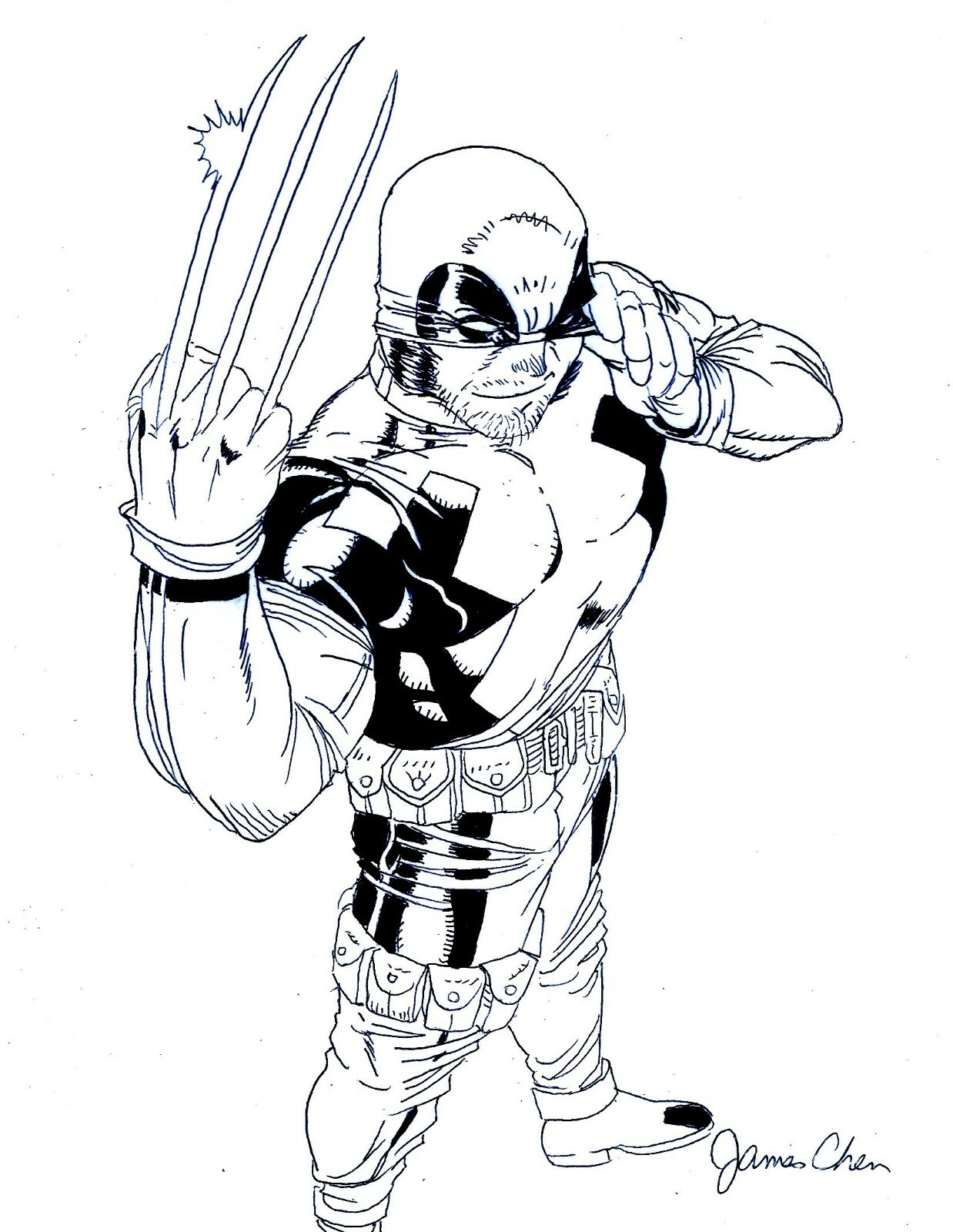 Deadpool And Wolverine Coloring Pages