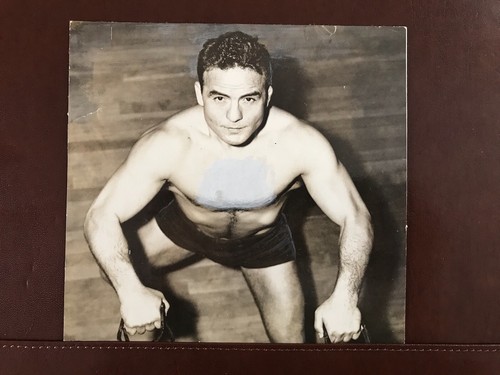 1934 Wrestler JIM LONDOS, At The Gym, Wrestling Original News Press ...