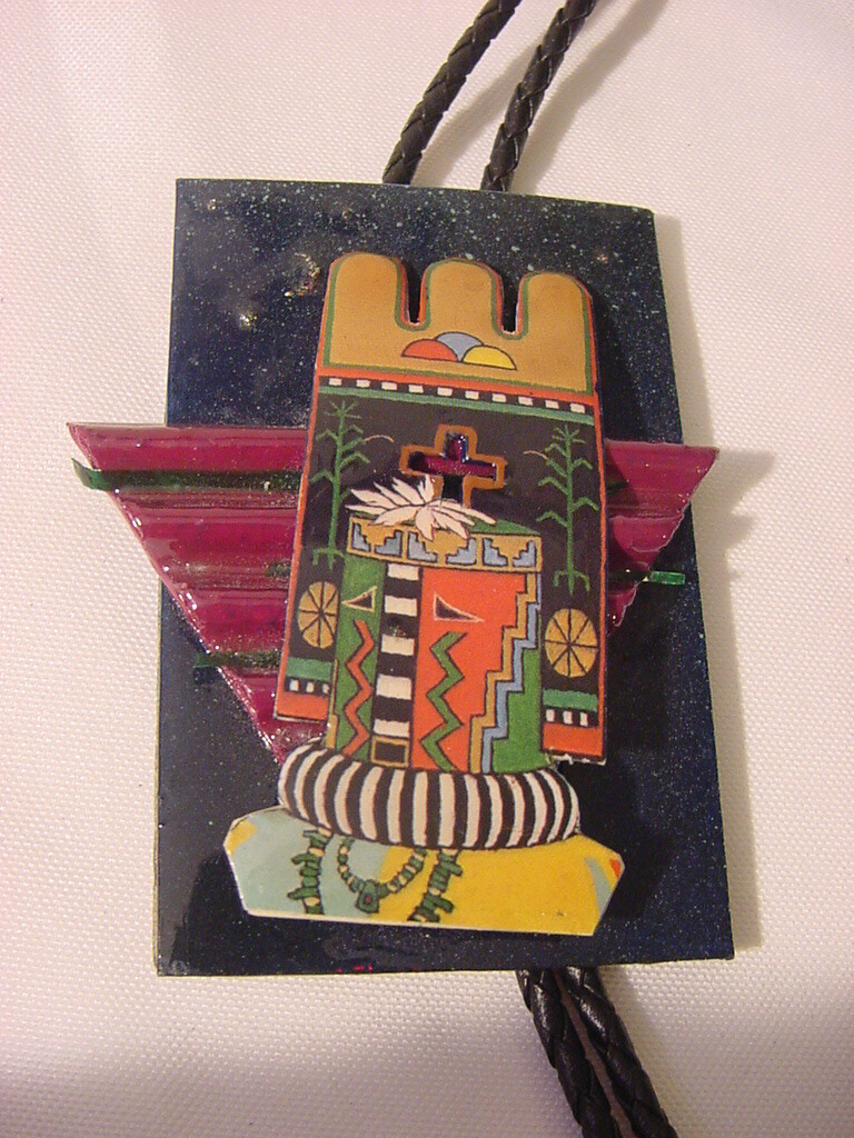 1989 BOLO BROOCH "STAR MESSENGER WOMEN" SOUTHWESTERN … - Gem