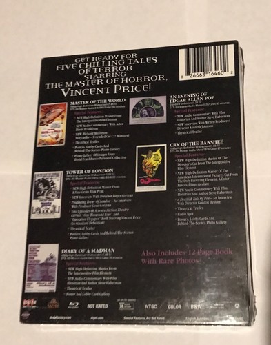 The Vincent Price Collection: Volume 3 (Blu-ray) for sale online | eBay